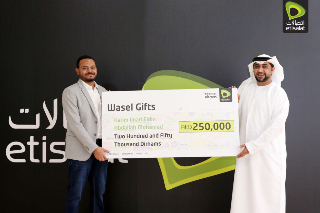 Etisalat Subscriber Wins AED250,000 In Wasel Gifts’ Mega Prize ...